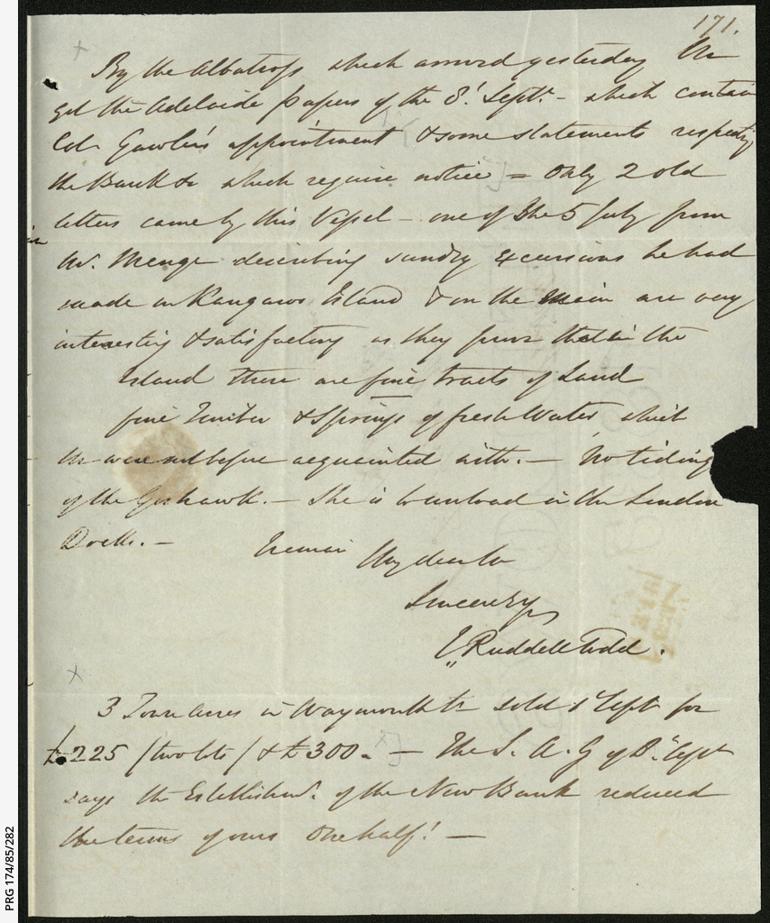 George Fife Angas : SUMMARY RECORD • Mixed material • State Library of ...