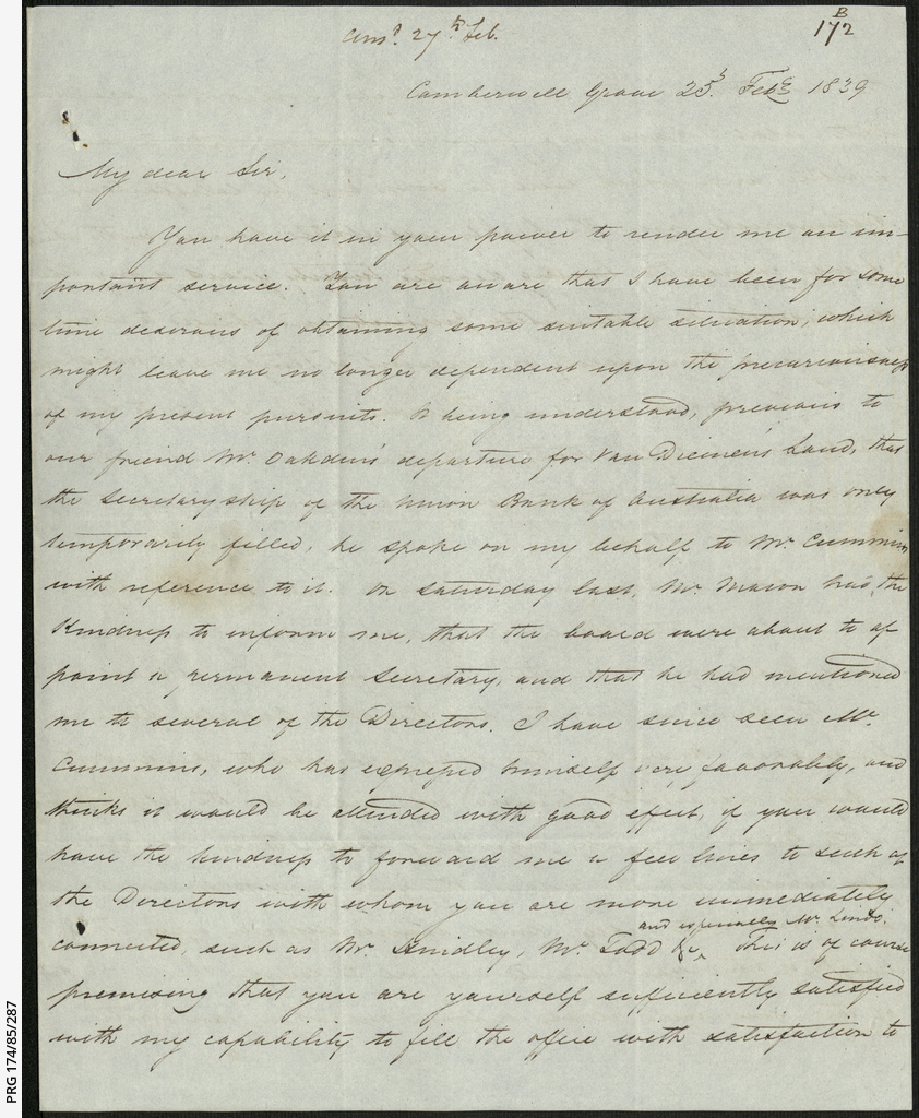 George Fife Angas : SUMMARY RECORD • Mixed material • State Library of ...