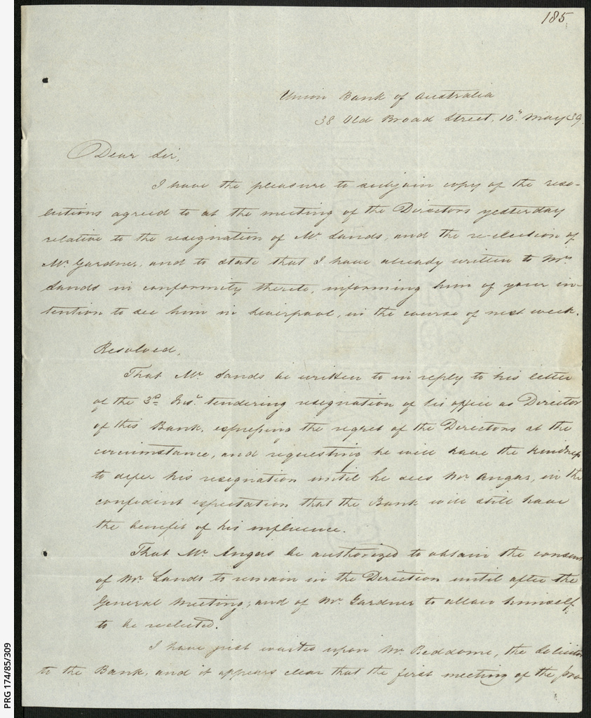 George Fife Angas : SUMMARY RECORD • Mixed material • State Library of ...