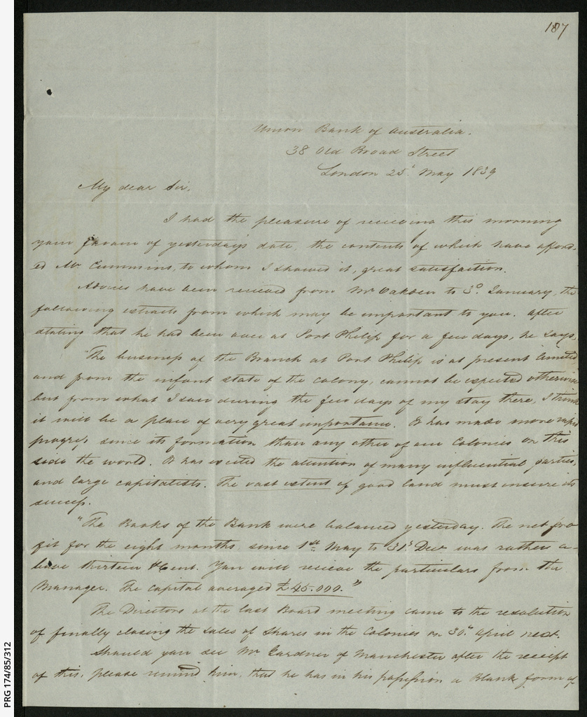 George Fife Angas : SUMMARY RECORD • Mixed material • State Library of ...